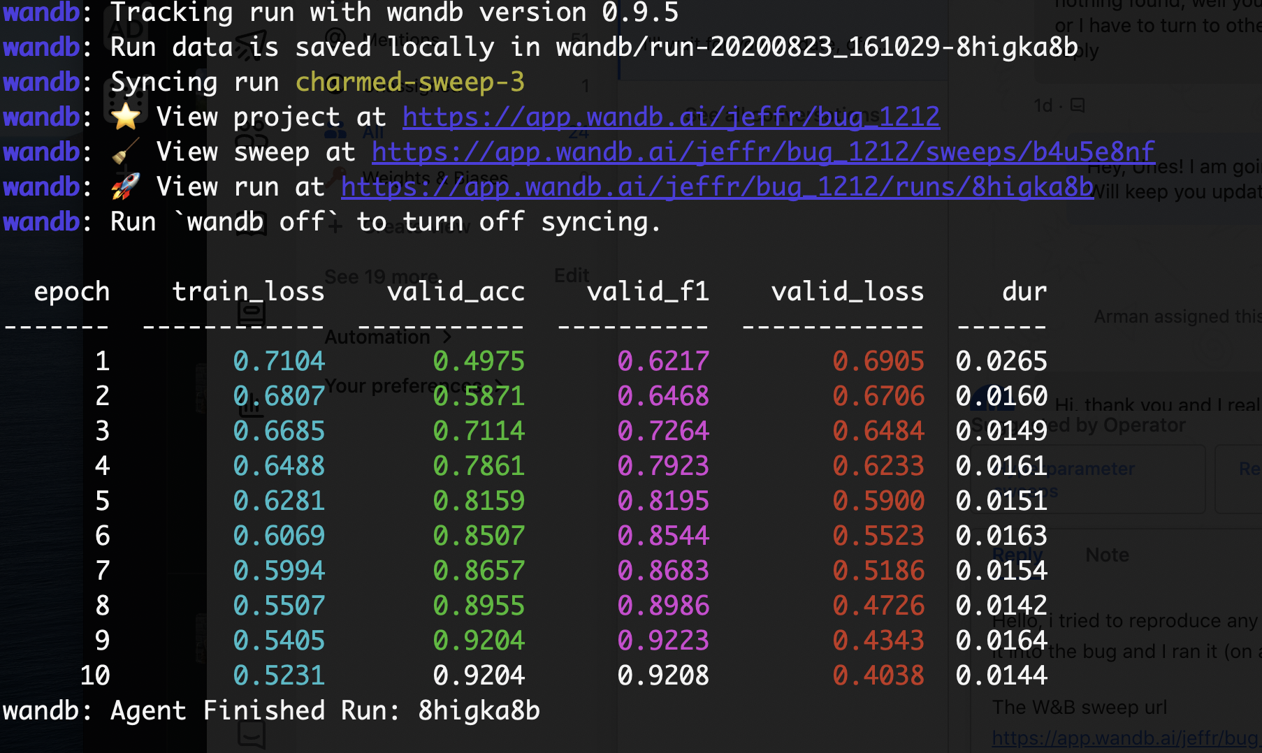 Using Wandb Sweep with Skorch Failed: Need Guide · Issue #1212 · wandb/wandb · GitHub
