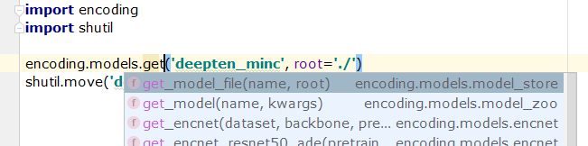 AttributeError: module 'encoding.models' has no attribute 'get_model_file' · Issue #119 ...