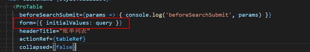 🐛[BUG]给搜索表单配置初始值，但是重置之后params为空，但是表单依然展示初始值 · Issue #301 · ant-design/pro-components · GitHub