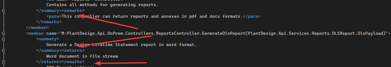 Generated XML formatted in not good way · Issue #2469 · domaindrivendev/Swashbuckle.AspNetCore ...