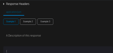 Allow for a `description` to be attached to an API Response Example ...