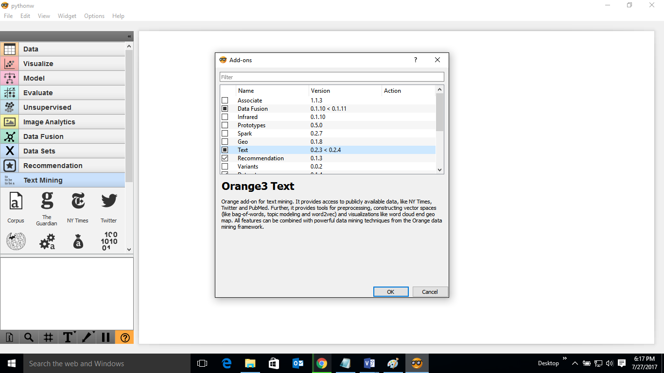 Tweet Profiler Stop Working · Issue 292 · Biolab Orange3 Text · Github