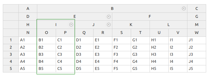 Collapsible headers - option to choose which column will be visible ...