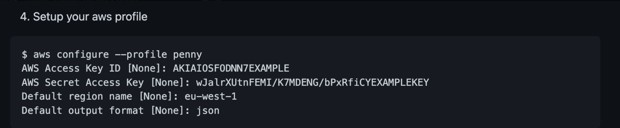 Remove your access key · Issue #26 · road-to-finops/Penny · GitHub