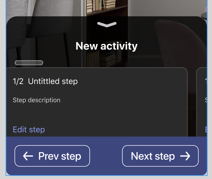 Prev / Next buttons on collapsed activity panel missing · Issue #1105 · WEKIT-ECS/MIRAGE-XR · GitHub
