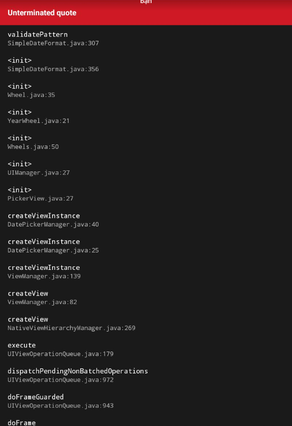 I used galaxy tabA (2016) to debug, but it got an error · Issue #179 · henninghall/react-native ...