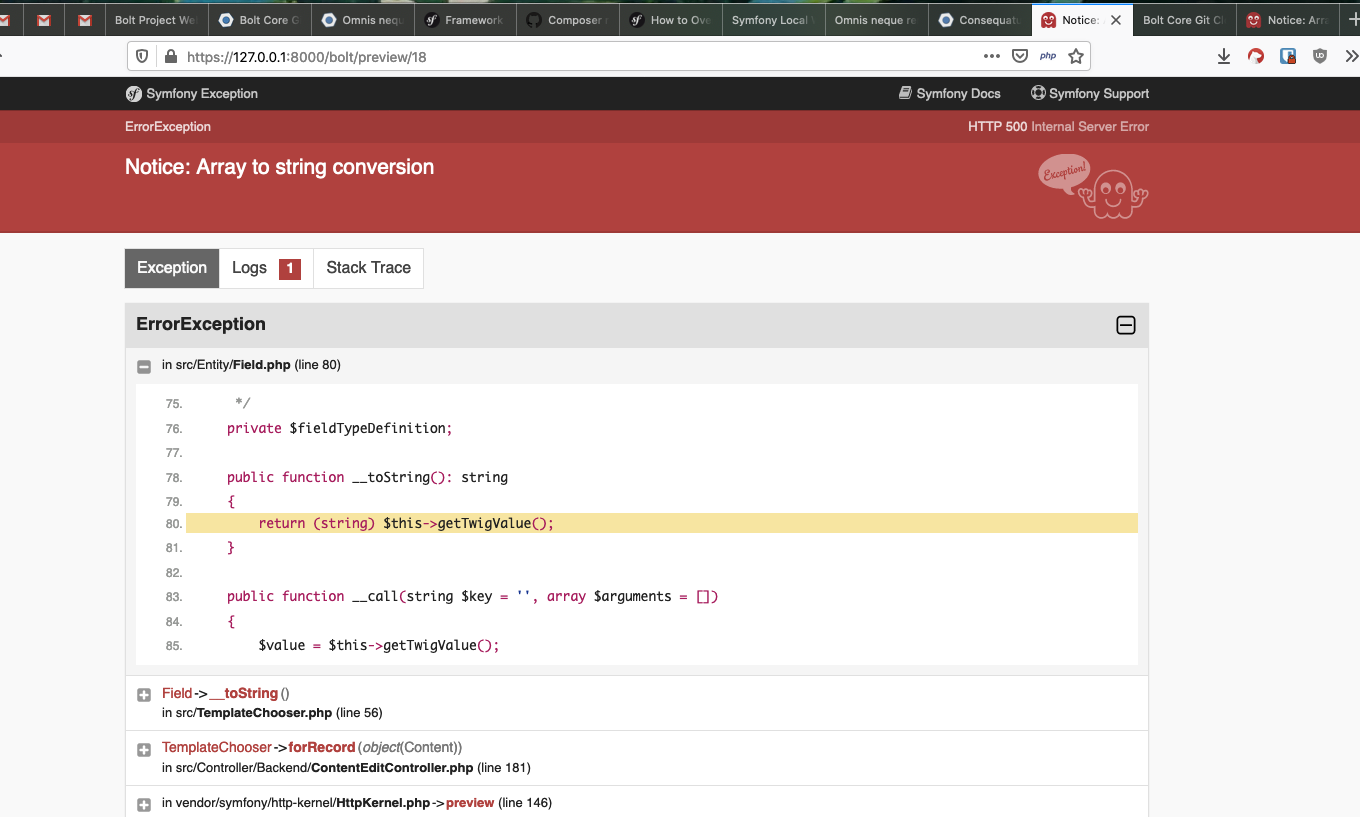 Exception if templatechooser left empty · Issue #1110 · bolt/core · GitHub