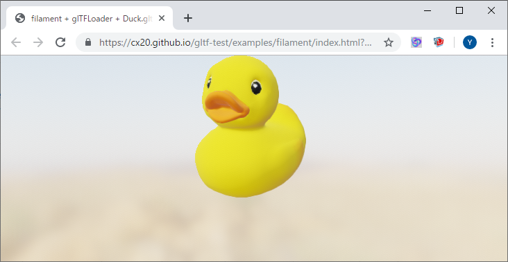 Duck.gltf does not displayed by filament v1.3.0 · Issue #1430 · google/filament · GitHub