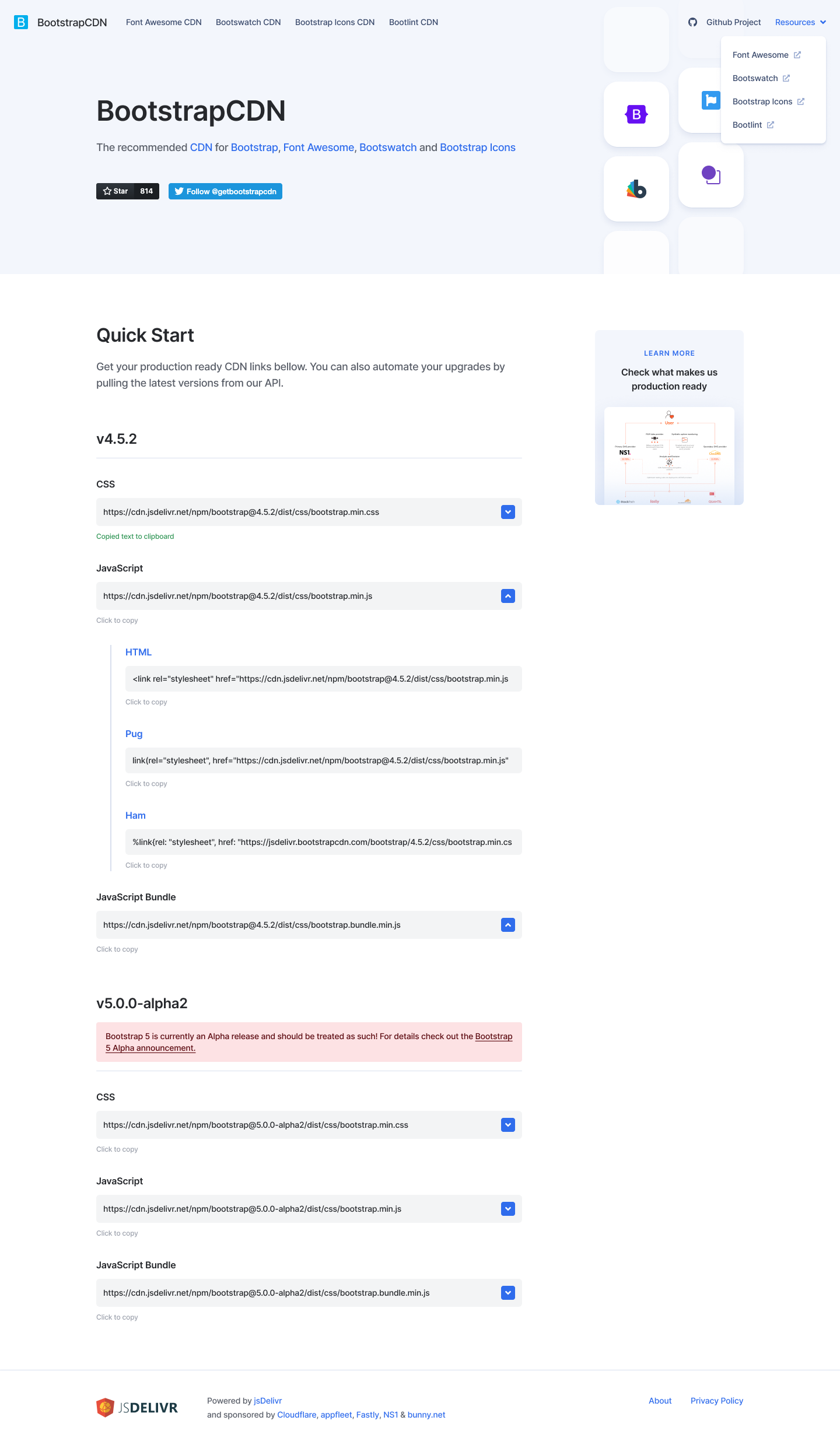 Design refresh · Issue #1683 · jsdelivr/bootstrapcdn · GitHub
