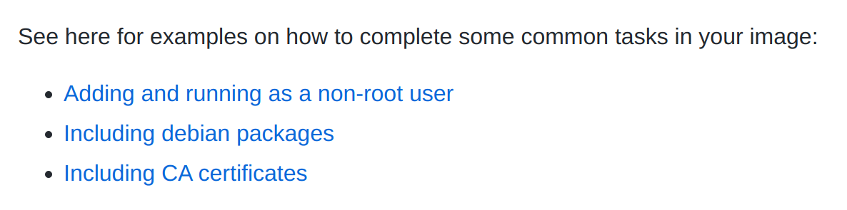 Updated docs/links needed for including debian packages · Issue #1253 · GoogleContainerTools ...