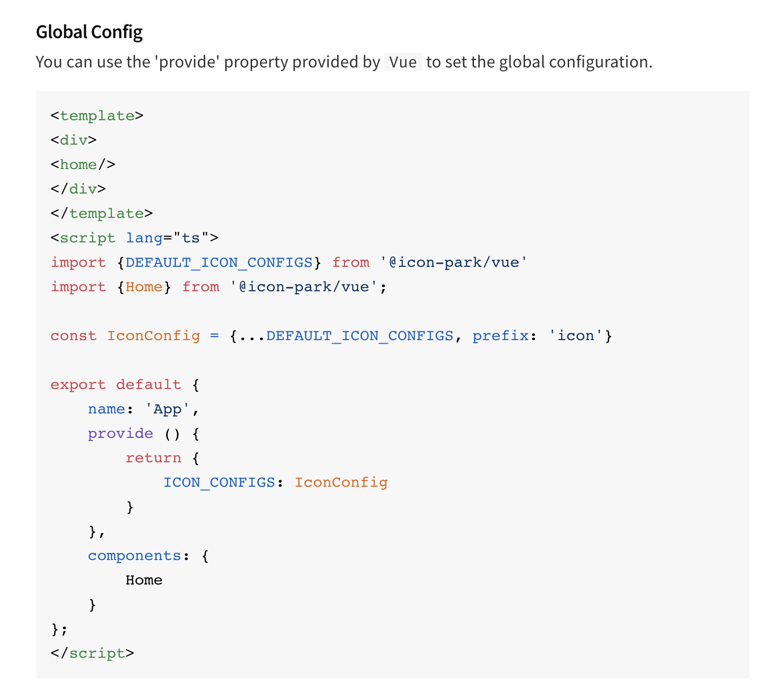 Vue 或者 React 有提供统一配置的方式吗 · Issue #275 · bytedance/IconPark · GitHub