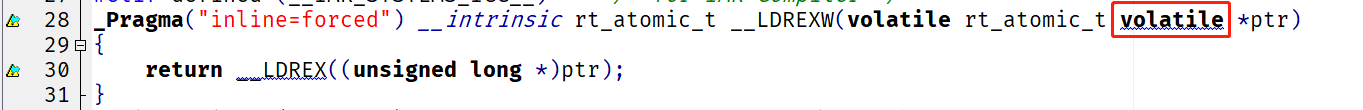 IAR __LDREX 和 __STREX 报 declared implicitly 警告问题 · Issue #7381 · RT-Thread/rt-thread · GitHub