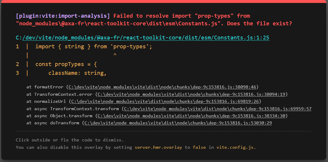 [Core] Compatibility issue with vite in 2.0.0-alpha.5 · Issue #953 · AxaFrance/react-toolkit ...