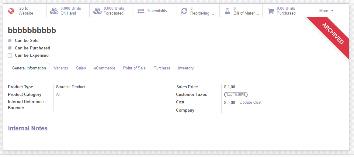 [12.0] products archived in inventory · Issue #41634 · odoo/odoo · GitHub