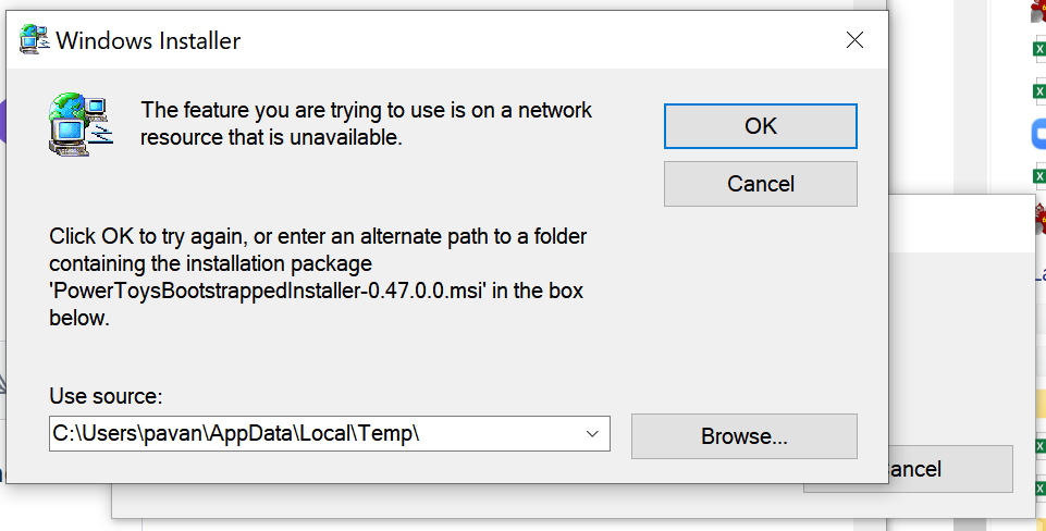 Unable to uninstall powertoys as msi file is not found · Issue #14068 · microsoft/PowerToys · GitHub