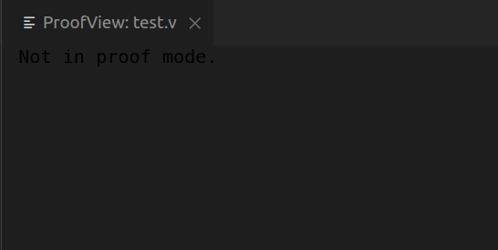Proofview Not In Proof Mode Text Is Black On Black Using Default 