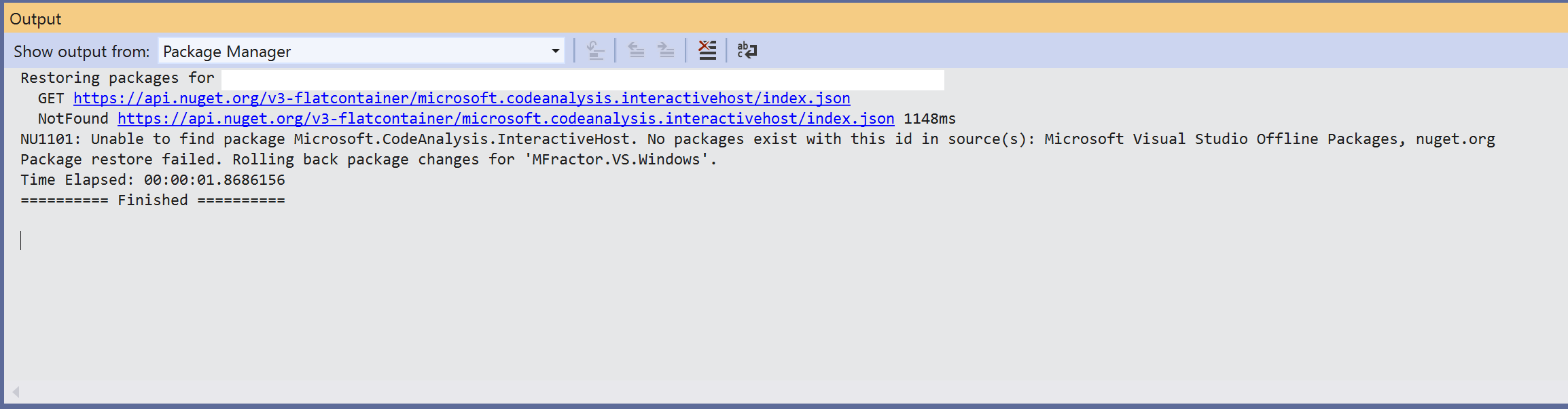 Microsoft.VisualStudio.LanguageServices 3.1.0 on NuGet.org has dependencies that are not on ...