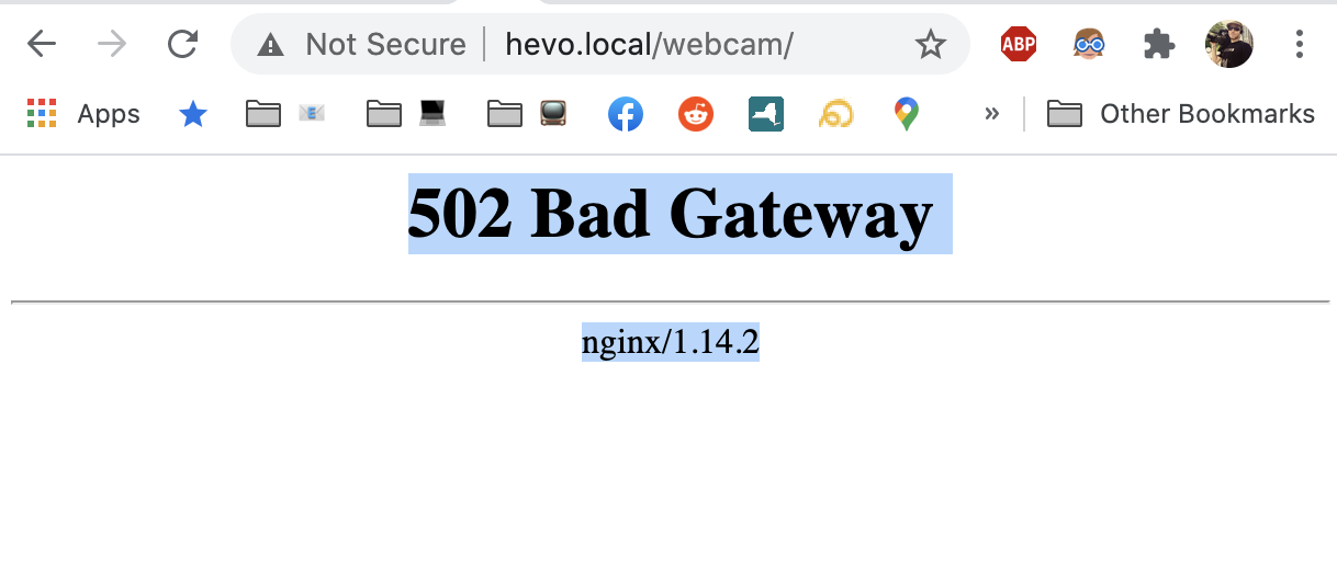 Refreshing The Webcam Page Returns 502 Bad Gateway Issue 81 Refreshing The Webcam Page Returns 502 Bad Gateway Issue 81