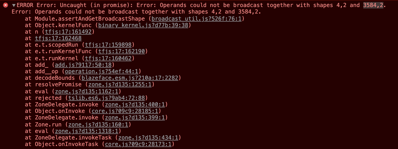 Add back camera Blazeface tfjs model · Issue #4185 · tensorflow/tfjs · GitHub