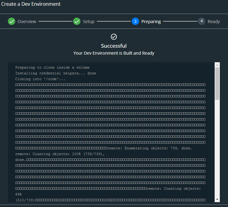 Improve Dev Environment wizard build log UI · Issue #82 · docker/dev-environments · GitHub