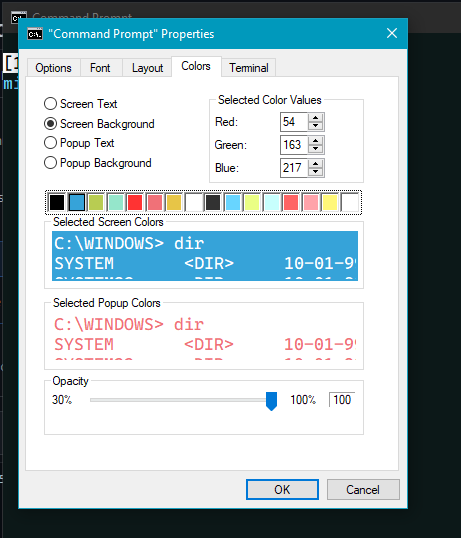 Fetaure: allow customizing colors in 16-color palette · Issue #8714 ...