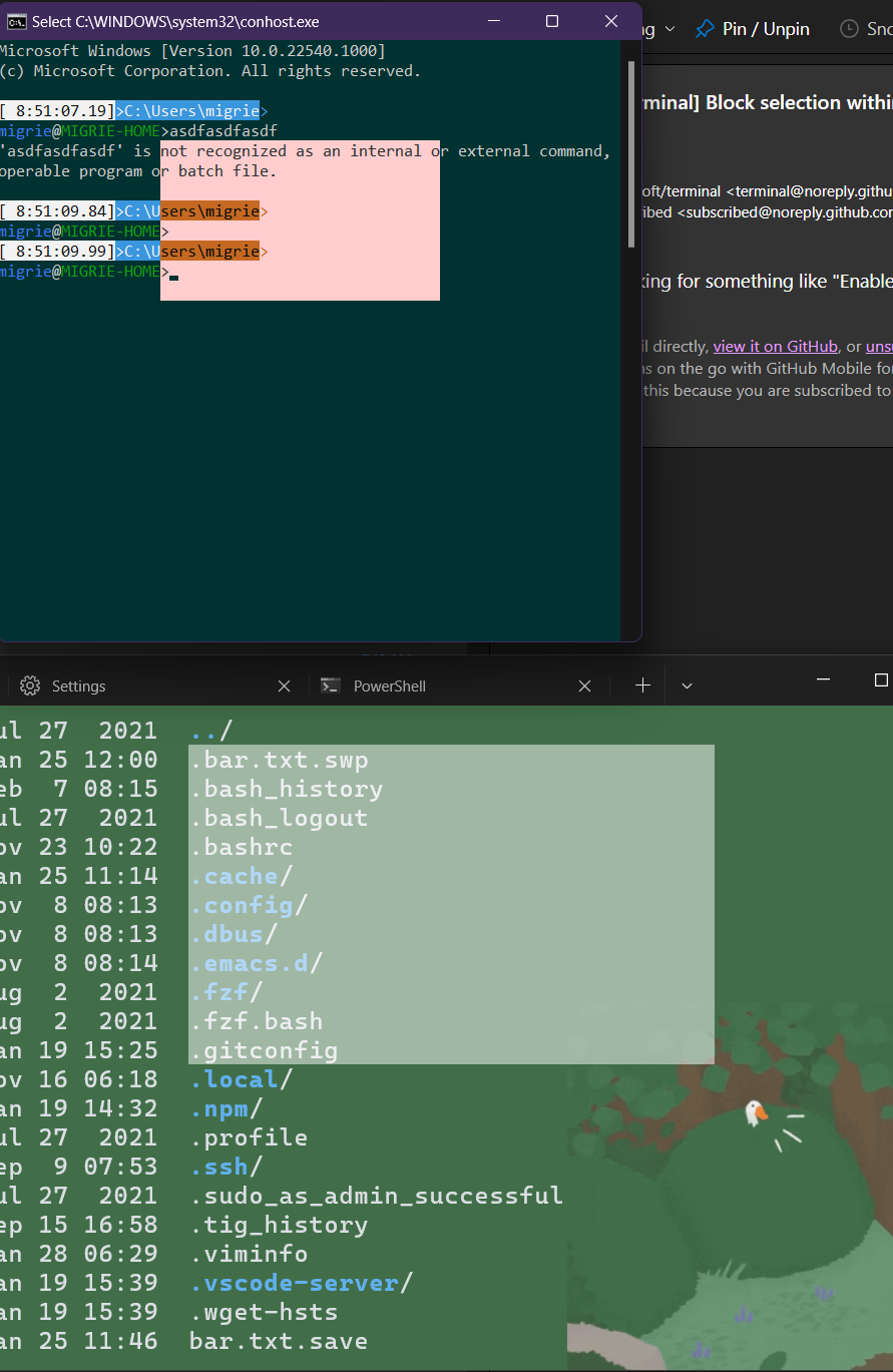 Block selection within new CMD/Terminal has gone? · Issue #12408 · microsoft/terminal · GitHub