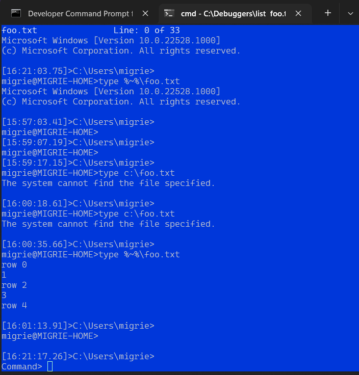 Microsoft File Lister Listexe In The Sdk Crashes When Run From Cmdexe · Issue 12593 