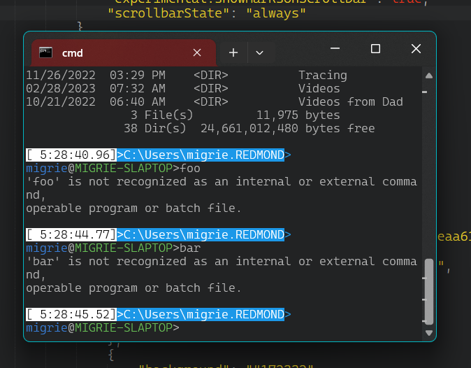 Classic scrollbar · Issue #14968 · microsoft/terminal · GitHub