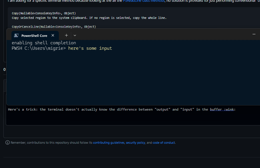 Is There A Way To Copy Powershell Buffer Using One Of Windows Terminal Actions · Microsoft 6195