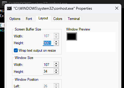 less becomes unresponsive after resizing on Windows · Issue #411 · gwsw/less · GitHub
