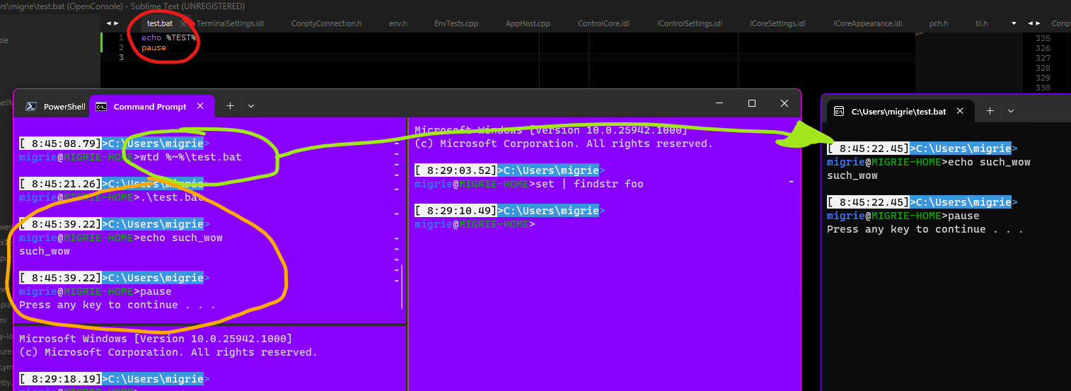 Terminal preview does not accept environment variables from parent process · Issue #15496 ...