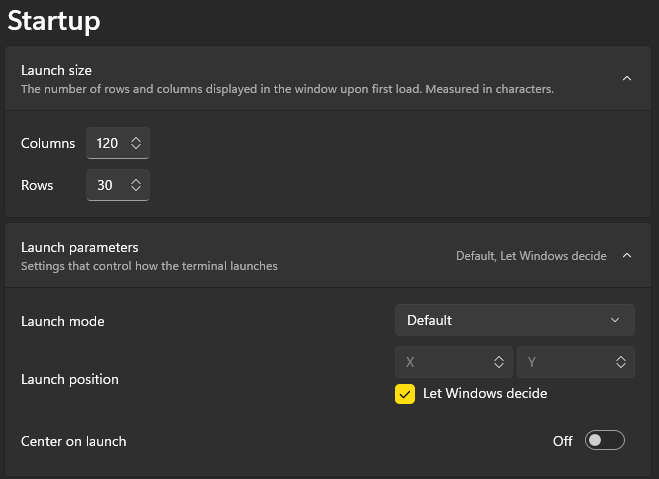 Launch mode unavailable · microsoft terminal · Discussion #16111 · GitHub