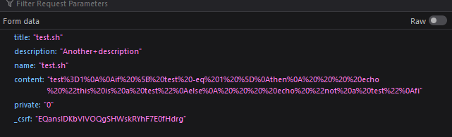 Gist editing options don't persist · Issue #17 · thomiceli/opengist · GitHub