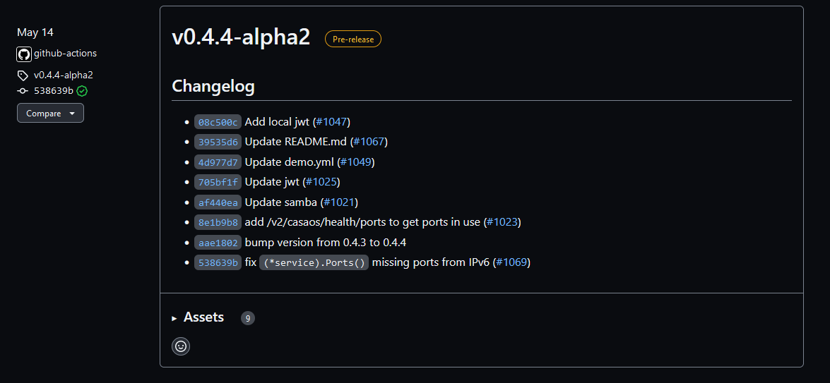 [Alpha][Bug] 0.4.4 Installation script · Issue #1189 · IceWhaleTech/CasaOS · GitHub