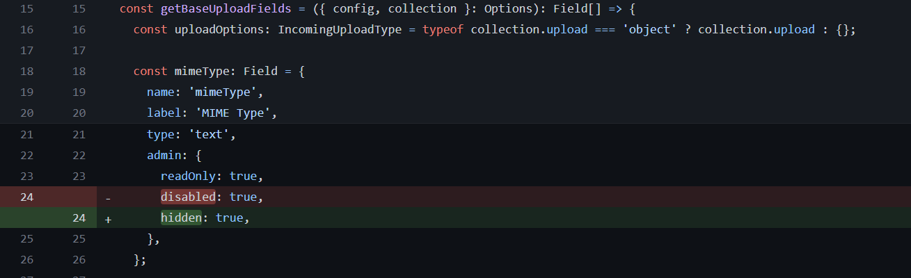 mimeType field being configured throws an exception on media creation on admin UI on 1.5.7 ...