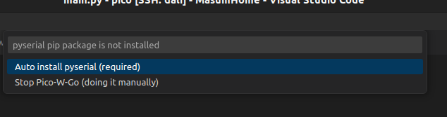 PicoWGo Does not work with vscode remote SSH development · Issue #78 · paulober/MicroPico · GitHub