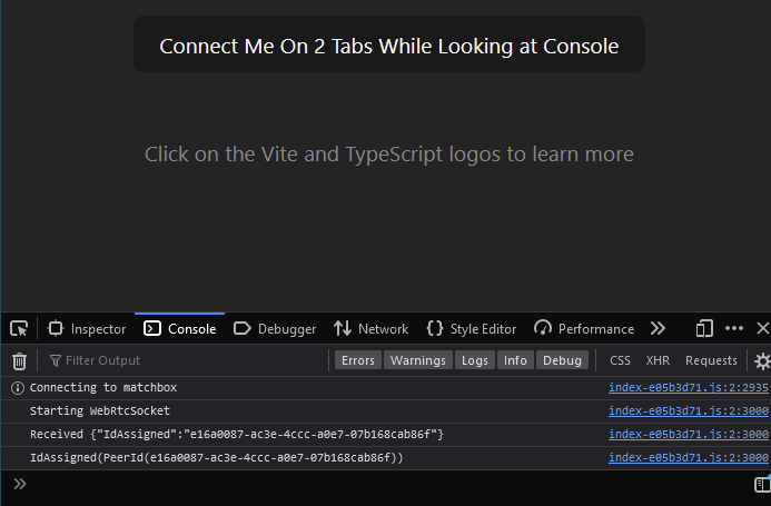 WebRTC via WASM (Rust) fails with Vite scripts, but is fine with other http serving tools ...