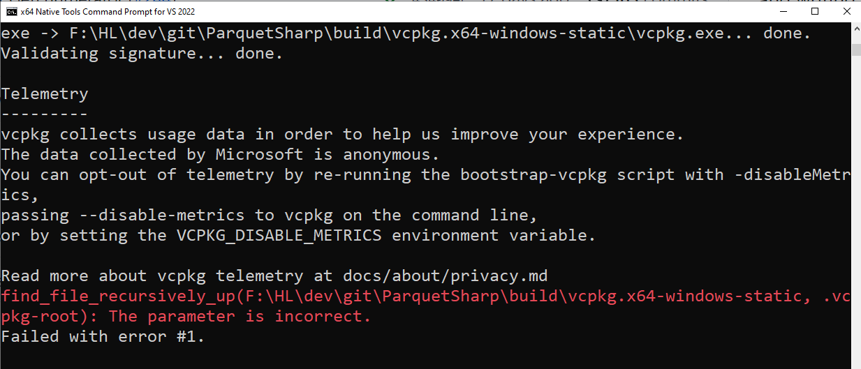 Just tried with Visual Studio 2022 .\vcpkg_windows.bat and failed · Issue #251 · G-Research ...