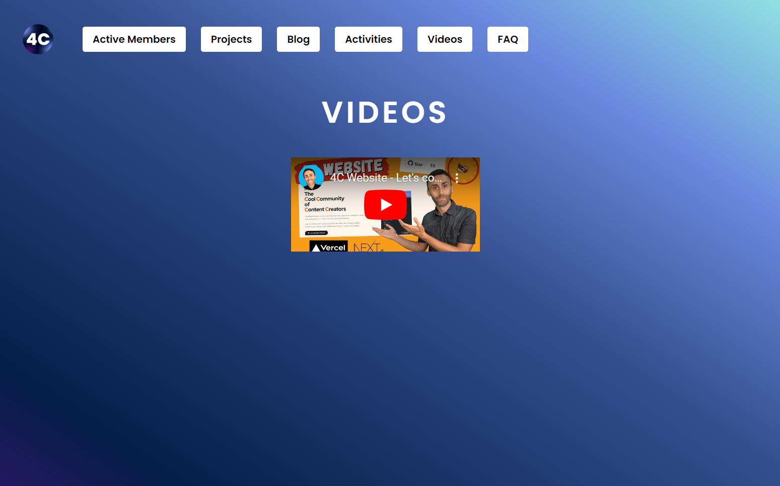 [FEATURE] Improve the video section · Issue #355 · FrancescoXX/4c-site · GitHub