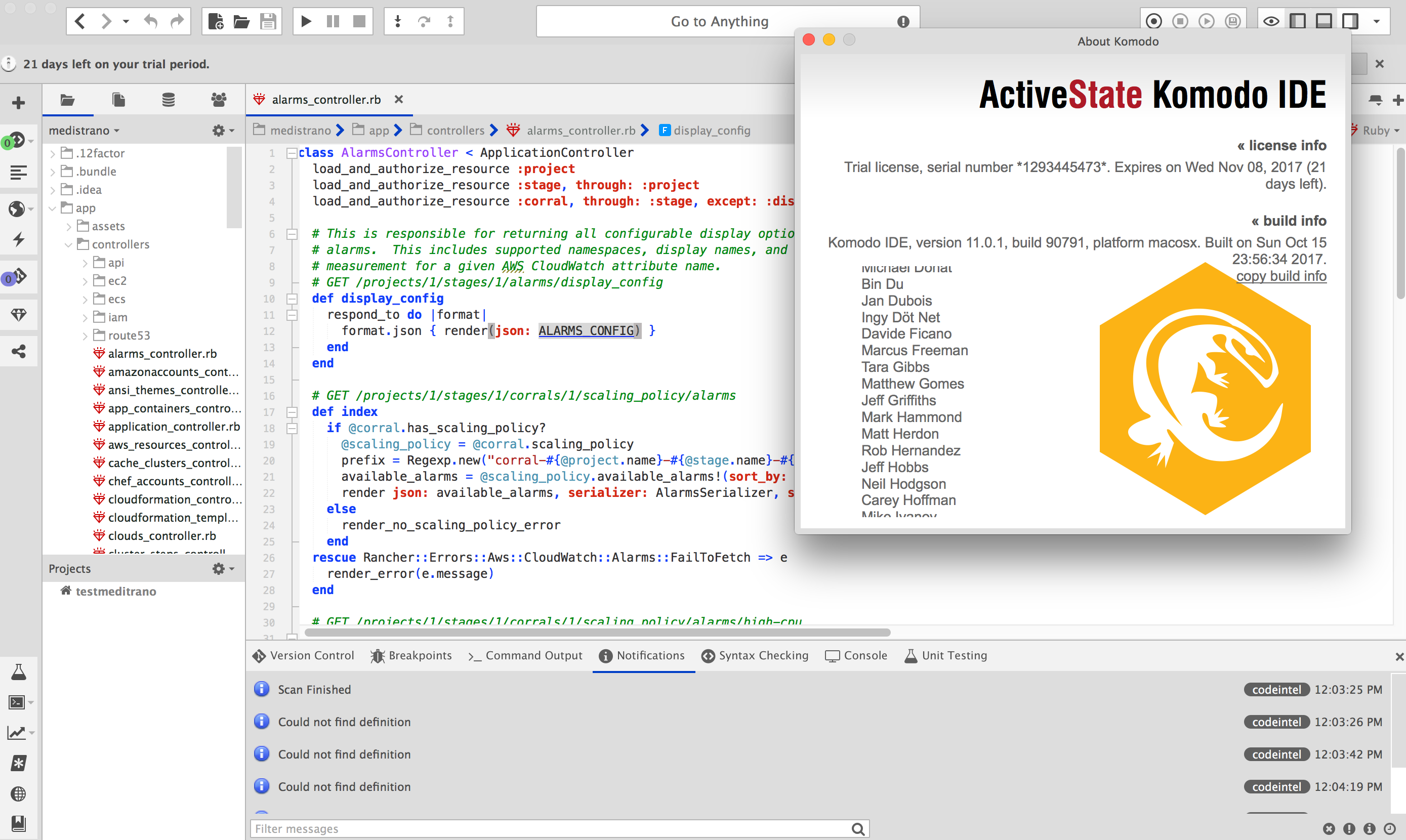 Go To Definition not working · Issue #1993 · Komodo/KomodoEdit · GitHub