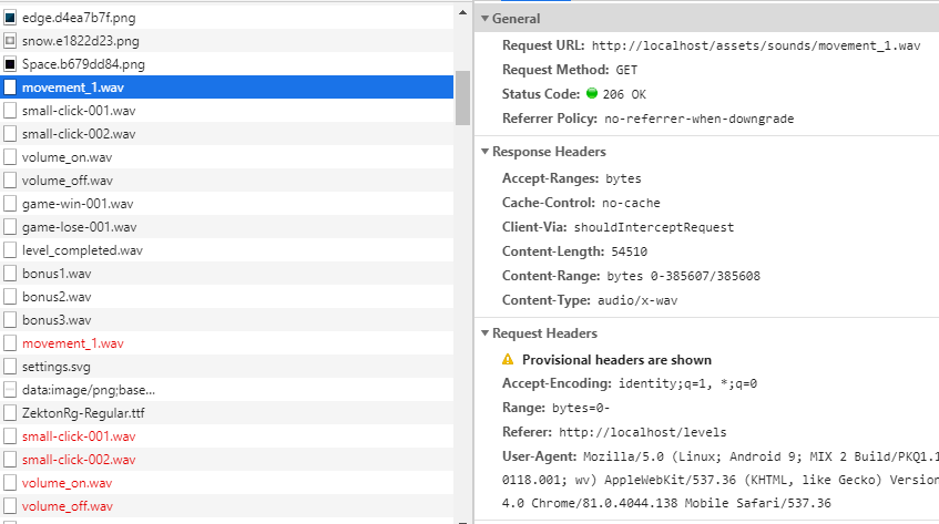 bug: File assets that are downloaded making use of HTTP Range requests fail to download ...