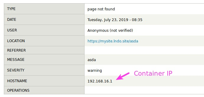 Container IP instead of external one is shown in logs · Issue #1713 ...