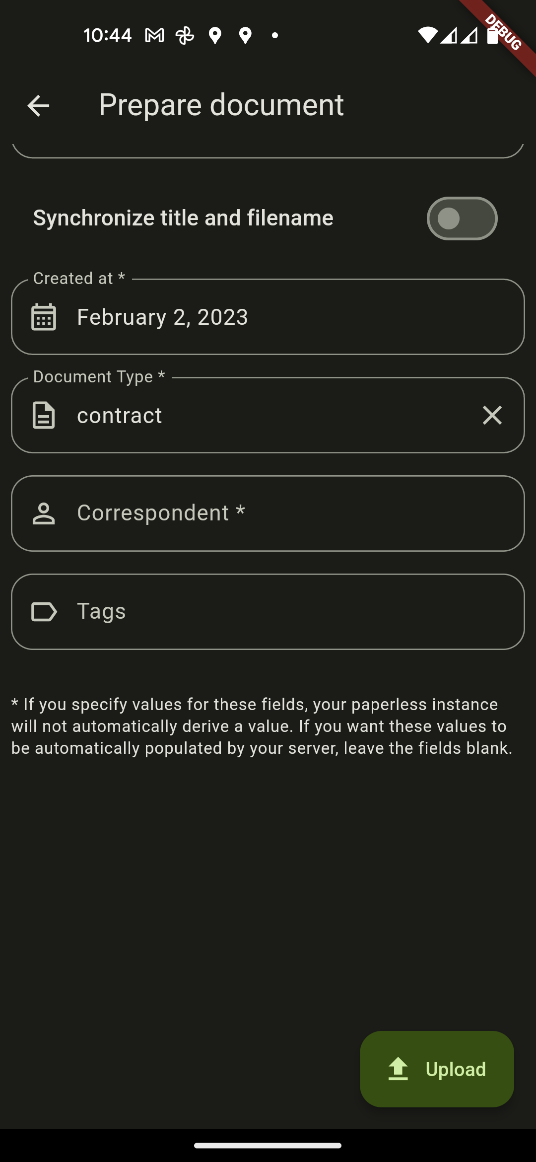 [BUG] No option to delete the "created at" date when one was already chosen · Issue #101 ...