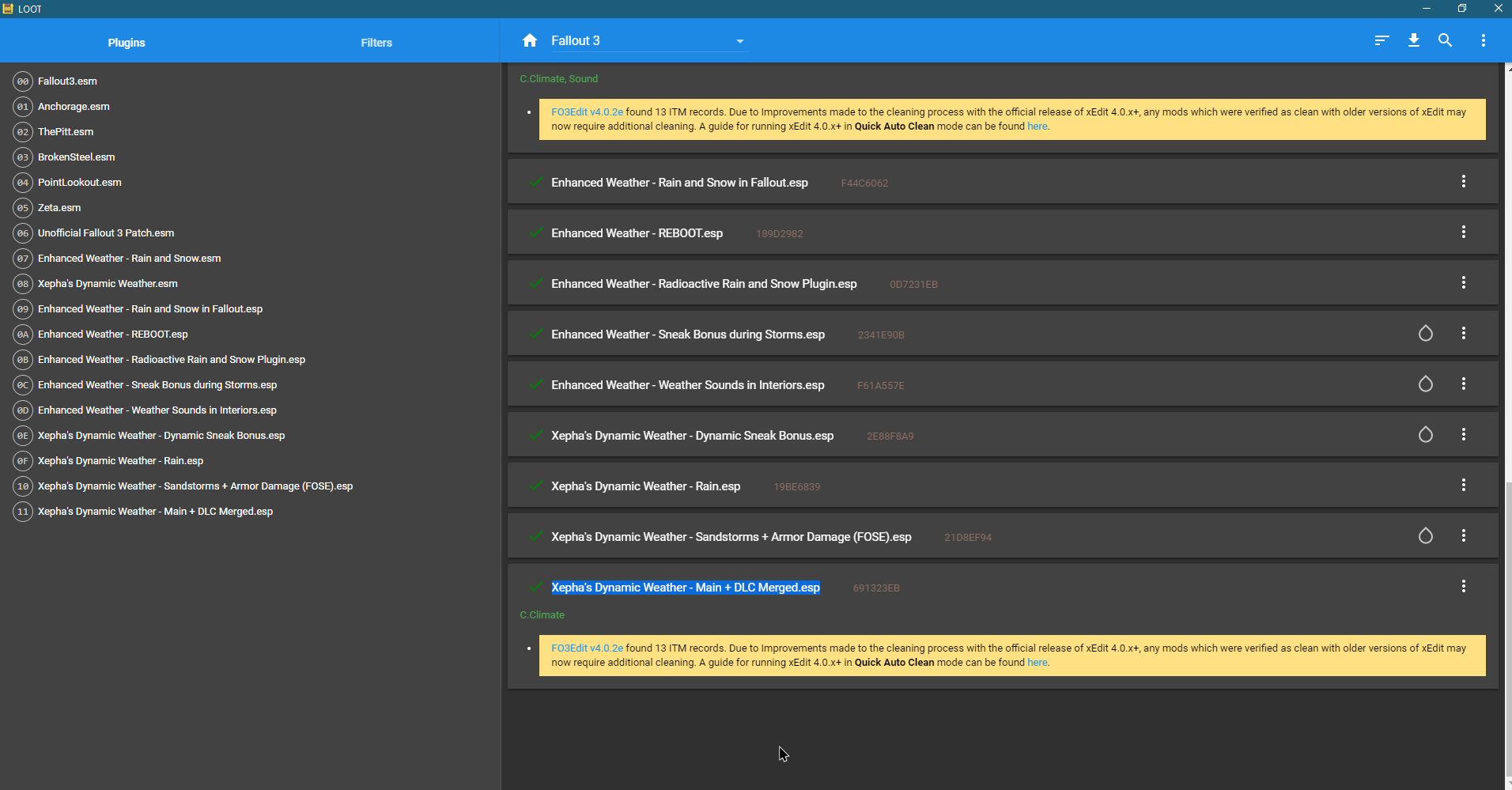 Dynamic Weather "Main + DLC" position issue · Issue #119 · loot/fallout3 · GitHub