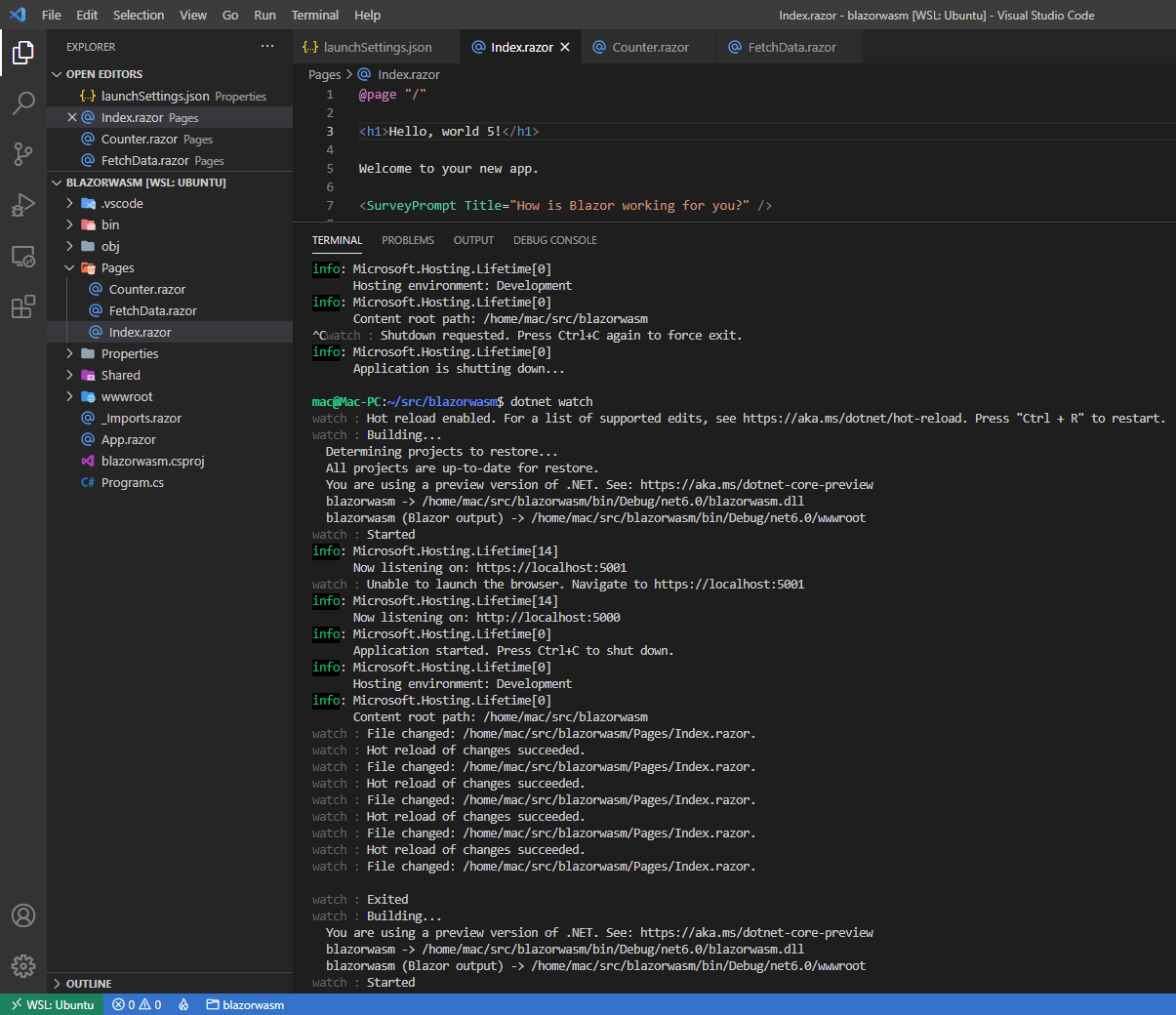 Hot reload is flaky: after 3-5 saves it falls back to rebuild and ...
