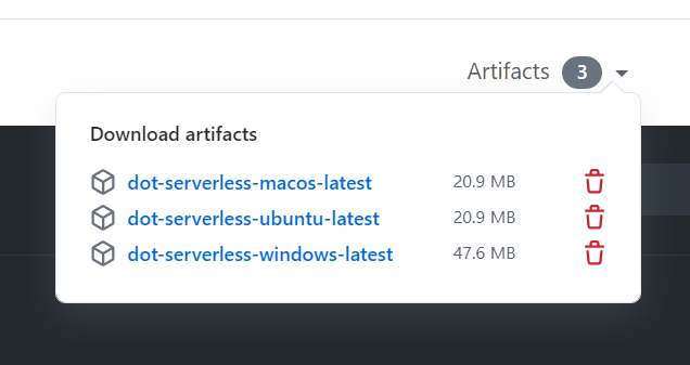 Serverless function archives built on Windows include binaries cache from `node_modules/.cache ...