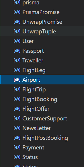 Prisma Model Types only accessible for first model in schema.prisma ...