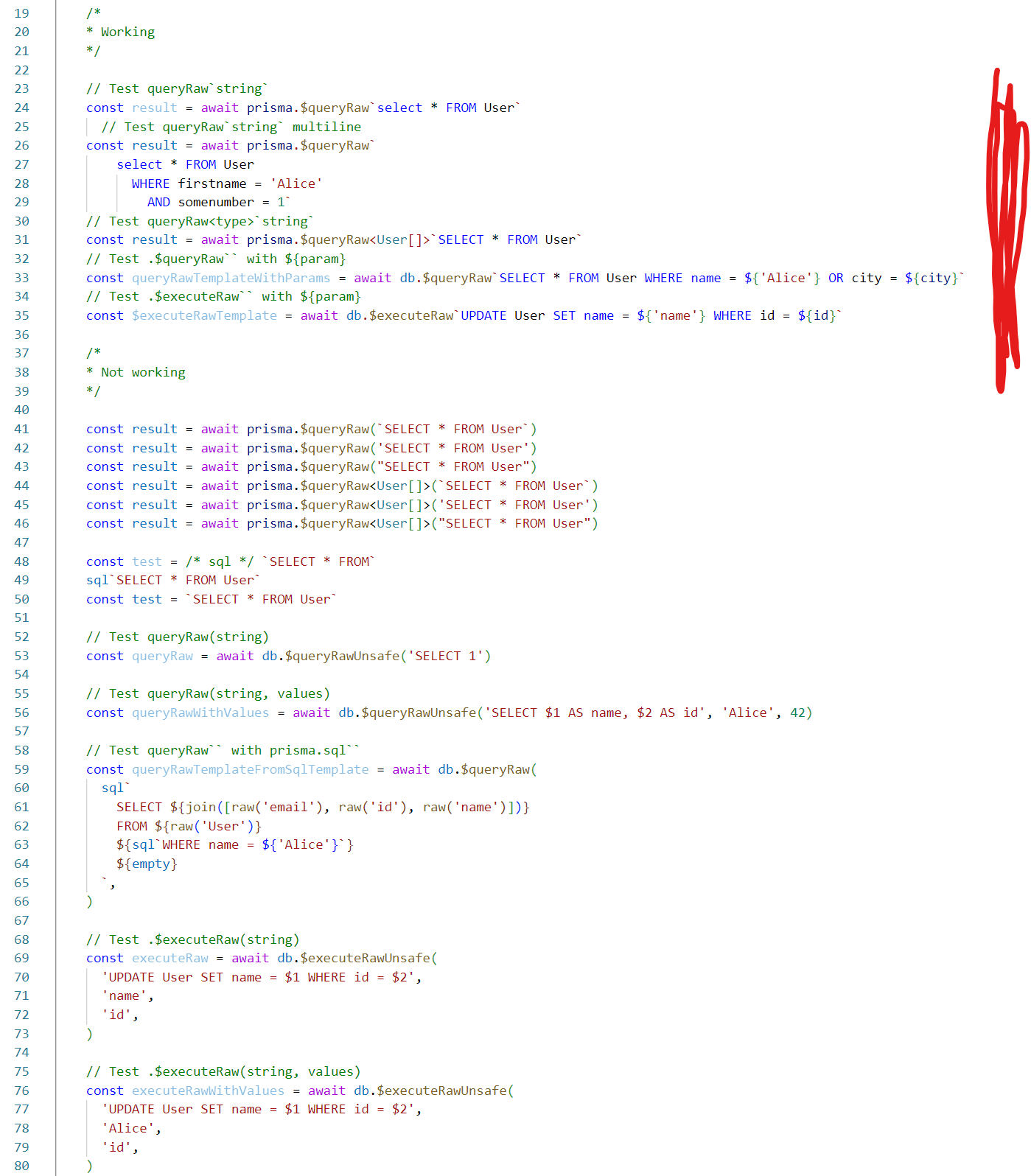 feat: Prisma Client raw sql syntax highlighting by Jolg42 · Pull ...