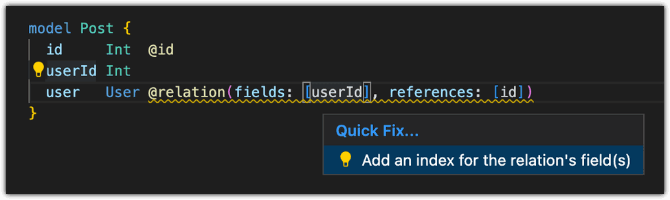 Automatically create an index on `@relation` by default, add new option for disabling - for ...