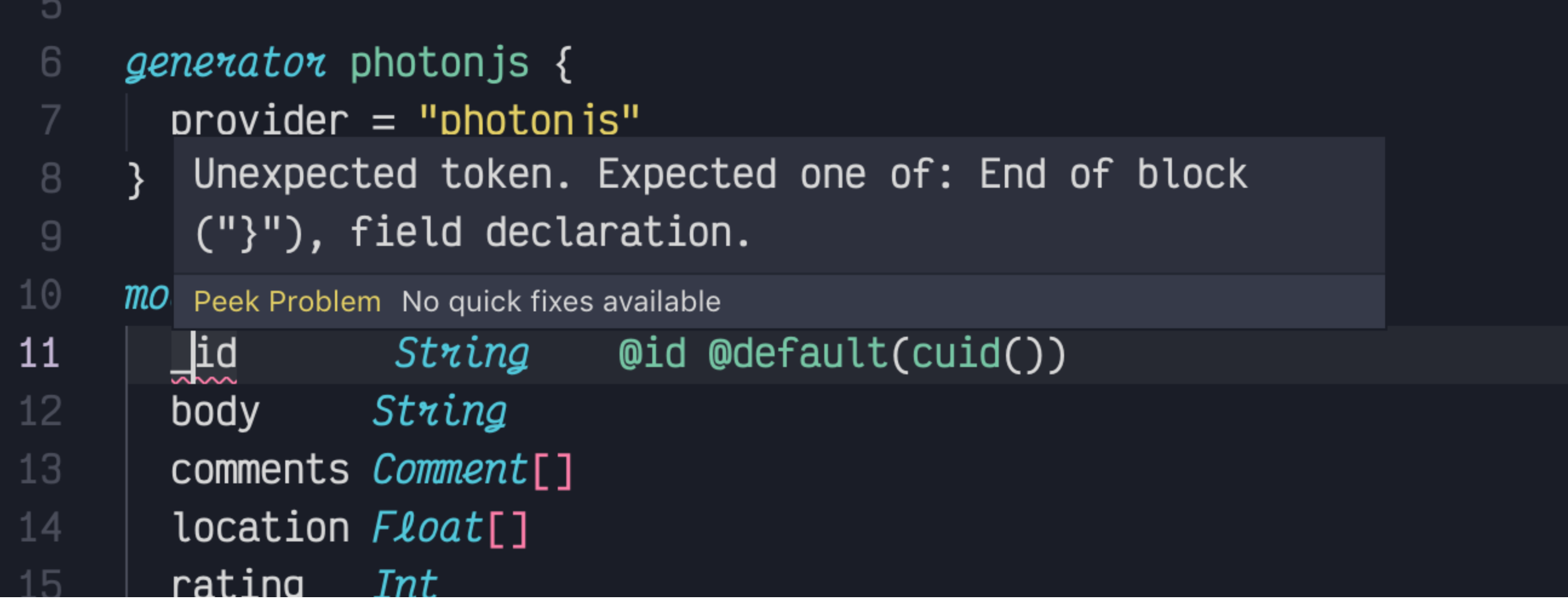 Field names starting with underline is not supported · Issue #259 · prisma/prisma · GitHub